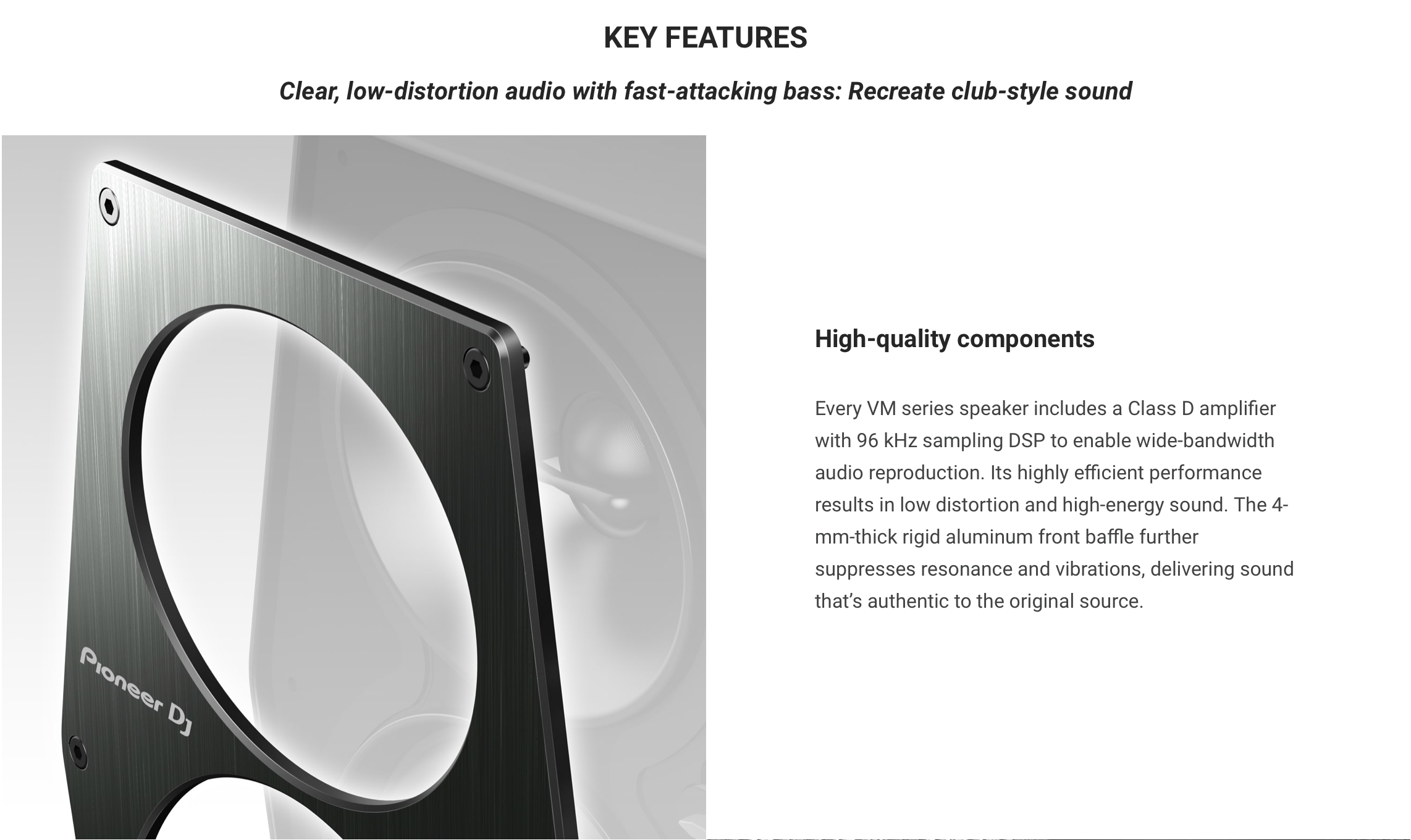 Monitor Speakers : Pioneer DJ VM-50 | 5" Active Monitor Speaker (Black)